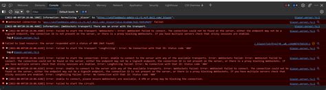 Net 6 Blazor Server Applicationfailed To Start The Transport Websockets Error Websocket