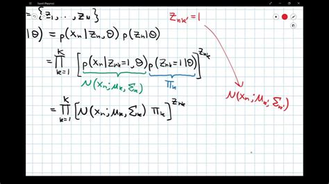 the em algorithm part 3 gaussian mixture model e step youtube