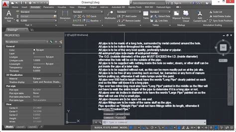 AutoCAD 2015 Training Video Tutorial 10 08 Multi Line Text Techniques