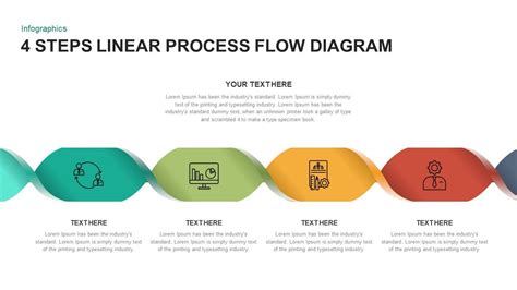 Process Design Diagram Linear 5 Step Linear Process Flow Dia
