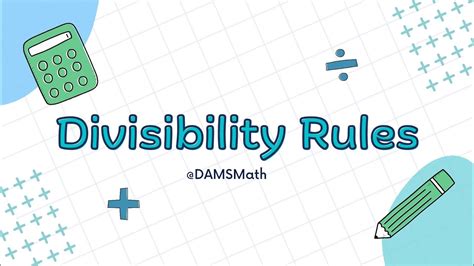 how to check divisibility youtube