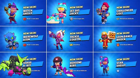 All Exclusive Skins In Brawl Stars Gone Forever Youtube