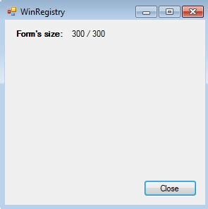 Read And Write Windows Registry To Store Data Using C