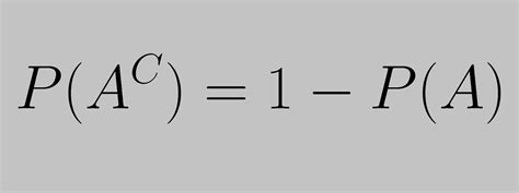 how to use the complement rule in statistics