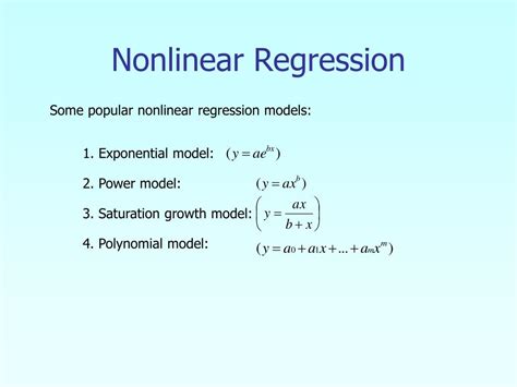 ppt nonlinear regression powerpoint presentation free download id 3138063