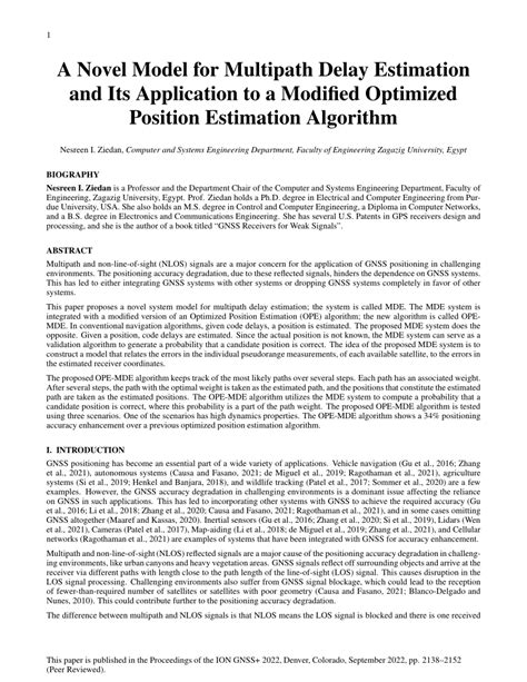 pdf a novel model for multipath delay estimation and its application to a modified optimized
