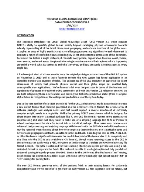 gdelt global knowledge graph codebook v2 1 pdf pdf file format digital object identifier