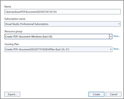 Open And Save PDF Document In Azure App Service On Windows Syncfusion