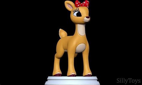 Clarice Rudolph The Red Nosed Reindeer 3d Print Model 3d Model 3d Printable Cgtrader