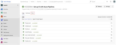 tip 237 setup an azure pipeline with node js azure tips and tricks