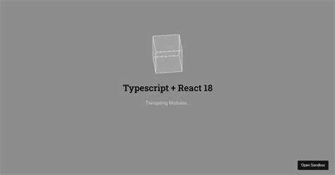 react 18 typescript codesandbox