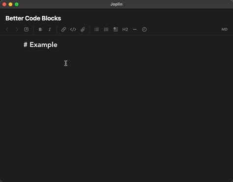 joplin plugins better code blocks