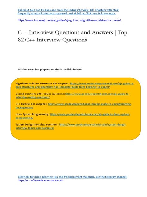 top 82 c interview questions pdf inheritance object oriented programming class