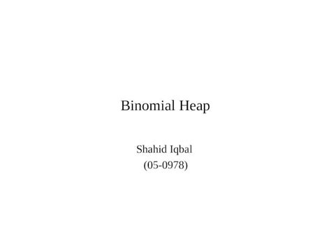 ppt binomial and fibonacci heap advanced dokumen tips