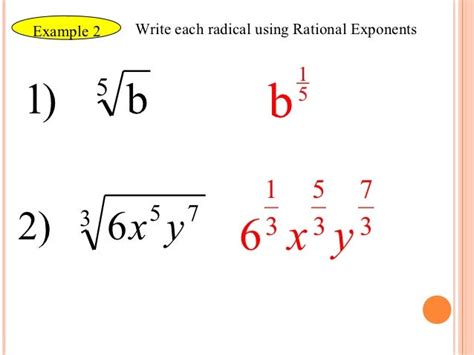 rational exponents