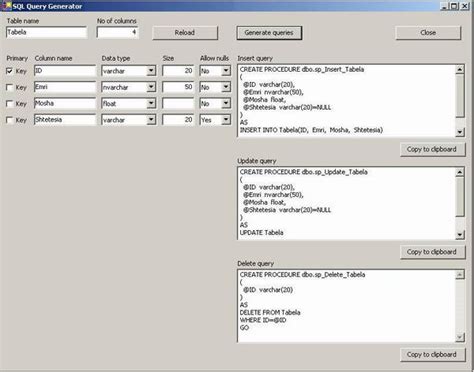 stored procedures generator codeproject