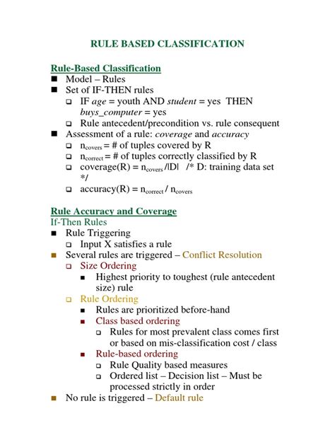 data mining rule based classification pdf test set statistical classification