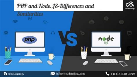php and node js differences and similarities ppt