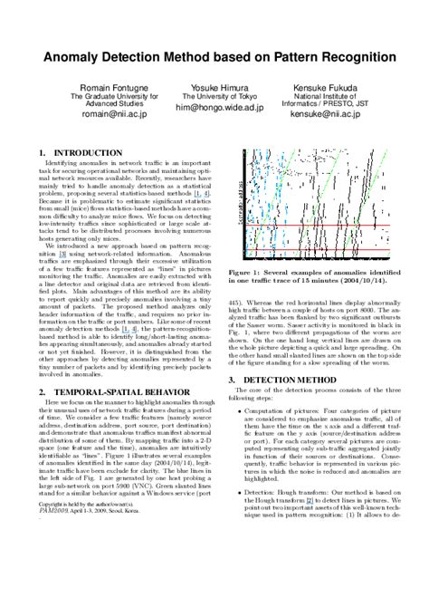 pdf evaluation of anomaly detection method based on pattern recognition romain fontugne