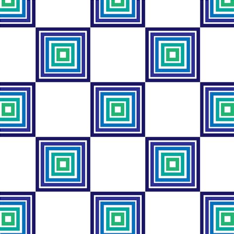 Patrón geométrico de un túnel de cuadrados de colores Vector Premium
