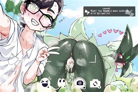 Rule 34 1futa 1girls 1pokemon All Fours Anthro Ass Black Hair Blush Camera Cum Cum In Pussy