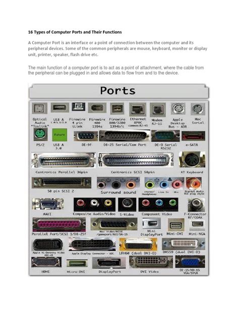 16 types of computer ports and their functions electrical connector telecommunications equipment