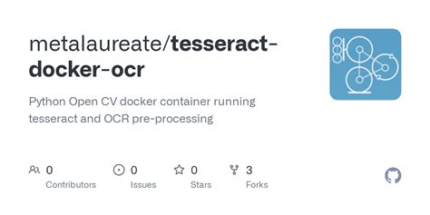 github metalaureate tesseract docker ocr python open cv docker container running tesseract