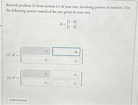 rework problem 23 ﻿from section 6 1 ﻿of your text