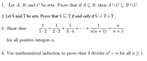 solved let a b and c be sets prove that if a subset b