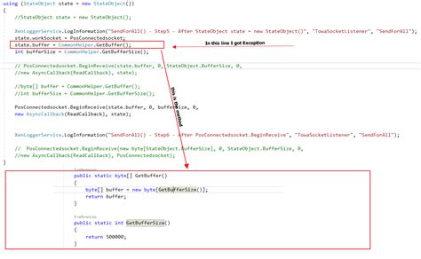 tcpserver tcp server program system outofmemoryexception issue stack overflow