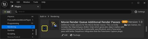 Cinematic Render Passes In Unreal Engine Unreal Engine 5 4