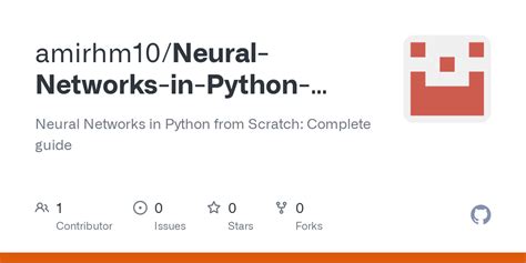 github amirhm10 neural networks in python from scratch complete guide neural networks in