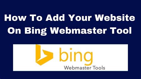 How To Add Your Website On Bing Webmaster Tool YouTube