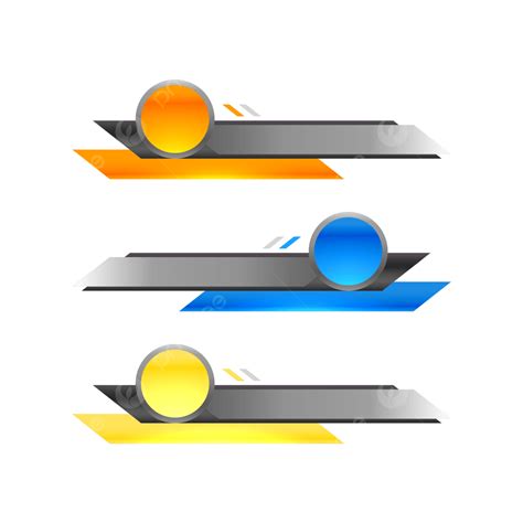 Lower Third Banner Template Lower Third Abstract PNG And Vector With