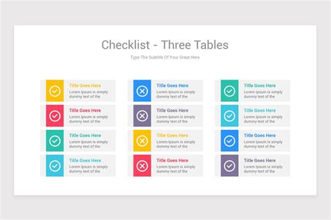 Powerpoint Checklist Template