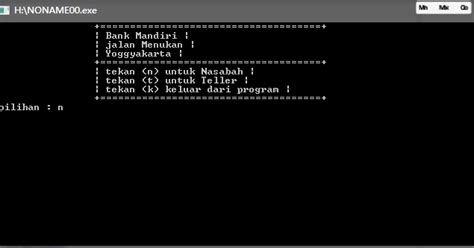 Contoh Program Queue Antrian Bank C