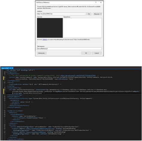 C While Developing Metadata Exchange Service In WCF Stack Overflow