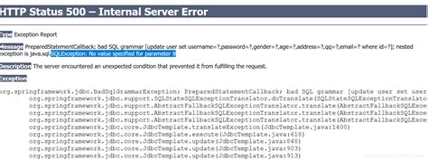 《javaweb》sqlexception no value specified for parameter 8 错误及解决方法 csdn博客