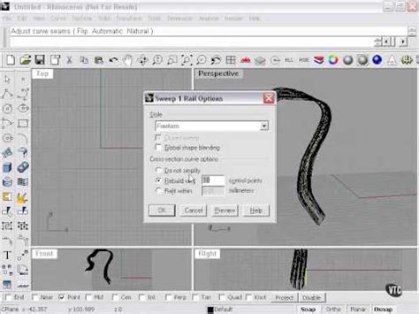 Learning Rhino Flow Along Curve YouTube