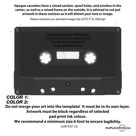Audio Cassette Cover Template Downloads