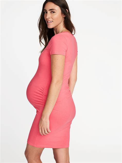 Maternity Bodycon Scoop Neck Dress Old Navy