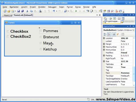 Radiobutton Visual Basic 2008 1 123