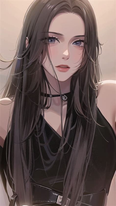Pin By MeÓw On Dream Girls Anime Black Hair Anime Long Hair Black Hair Blue Eyes