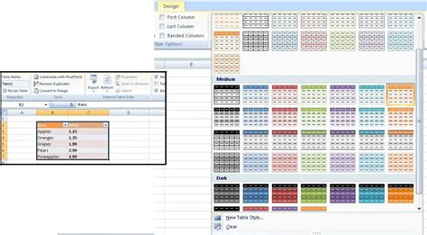 MS Excel Tutorial Tables Creating An Excel Table How To Excel At