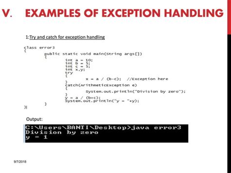 Error Managing And Exception Handling In Java PPT