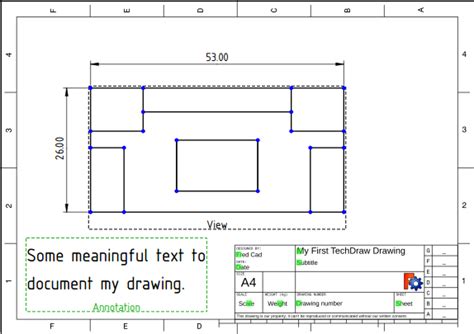 Basic TechDraw Tutorial FreeCAD Documentation
