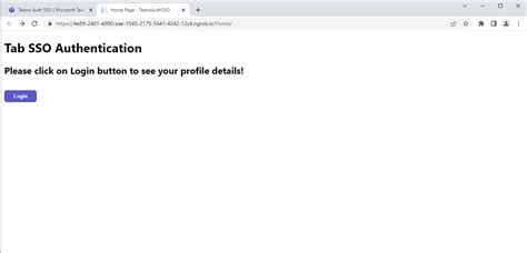 tabs azure ad sso sample c code samples microsoft learn