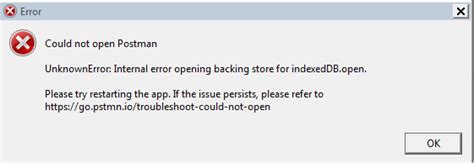 Error After Installing Postman In Windows Just Getting Started