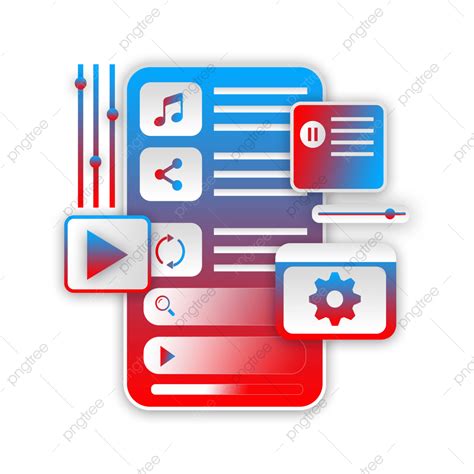 App Ui Design Elements Clipart