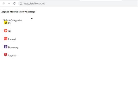 Angular Material Select Dropdown With Image Code2night